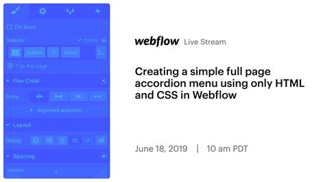 horizontal accordion menu