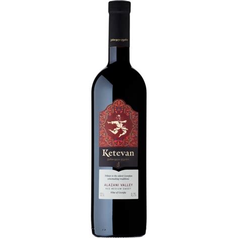 Wino Ketevan Alazani Valley Czerwone Półsłodkie 0 75l 11 5