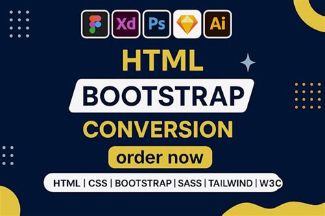 convert figma psd xd to responsive html css bootstrap website by setu