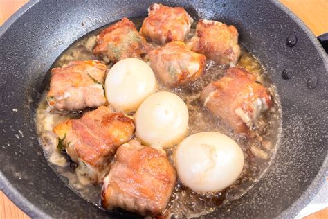 厚揚げでかさ増し大葉チーズで肉巻き厚揚げの角煮風。 話題の画像プラス