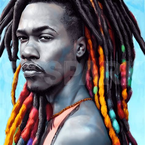 Black Man With Dreads · Creative Fabrica