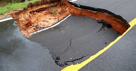 Flooding Collapses Road Closes Bridges Causes Wreck