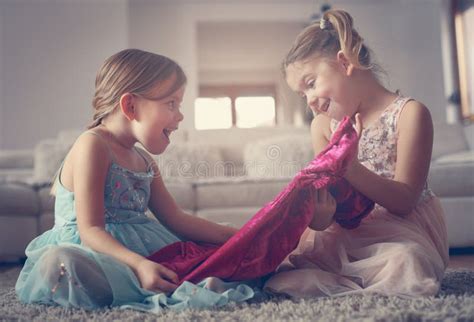 Look This Is My New Beautiful Dress Stock Image Image Of Excited