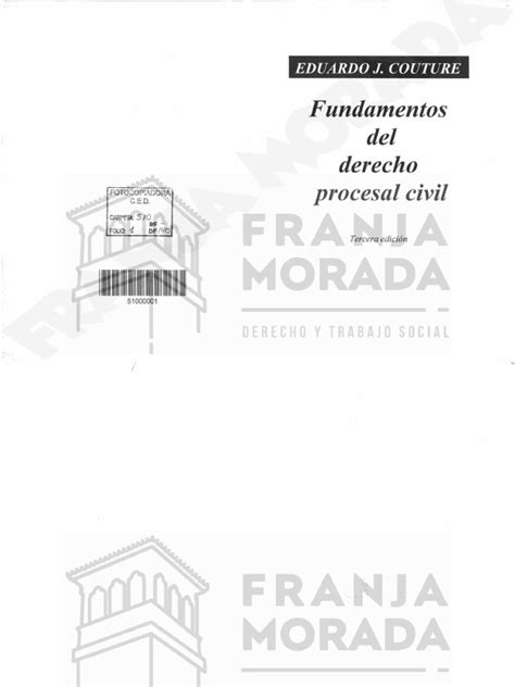 Fundamentos Del Derecho Procesal Civil Couture Pdf