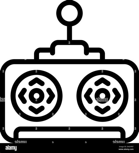 Car Joystick Icon Outline Vector Model Robot Digital Remote Stock Vector Image And Art Alamy