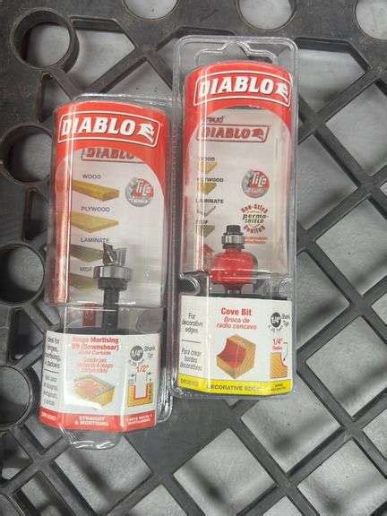 10 DIABLO ROUTER BITS Earl S Auction Company