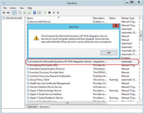 Econnect Integration Service Will Not Start What Now Njevity