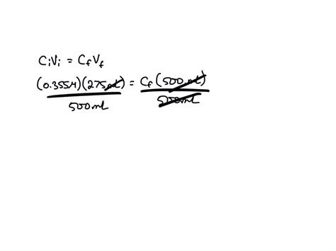 SOLVED 275 ML Of 0 355 M NaCl Is Added To A 0 500 L Volumetric Flask And The Flask Is Filled