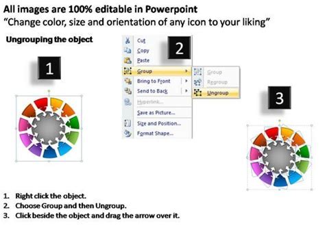 powerpoint slides process pie chart with arrows ppt designs