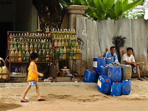 Love And Yellow Ladybugs Cambodian Gas Station