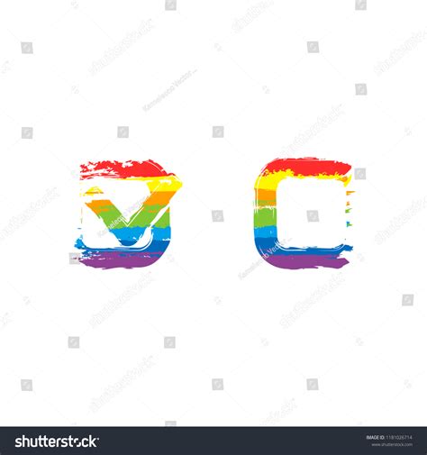 Checklist Sign Icon Drawing Sign Lgbt Stock Vector Royalty Free 1181026714 Shutterstock