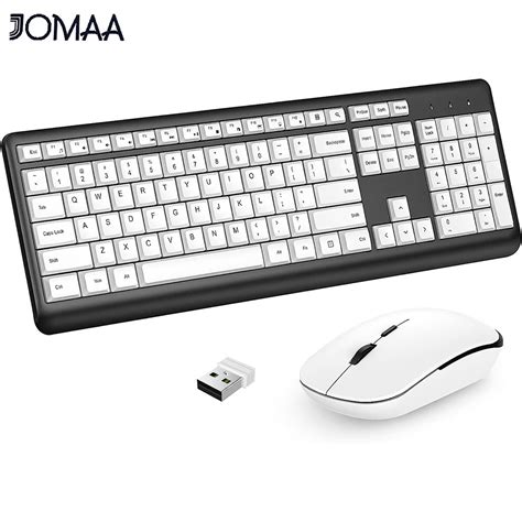 Jomaa Wireless Keyboard And Mouse Combo 2 4g Ergonomic Wireless Computer Keyboard And Mouse Set