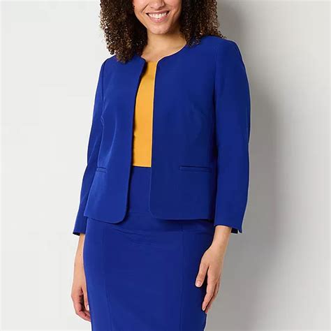 Evan Picone Womens Classic Fit Suit Jacket Color Royal Blue Jcpenney