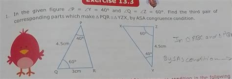 In The Given Figure P Y And Q Z Find The Third Pair Of Corre