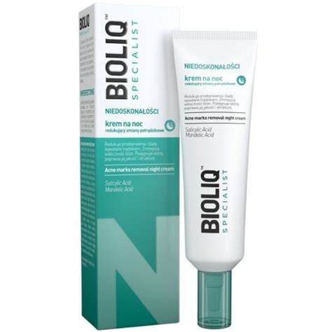 Bioliq Noćna Krema Za Lice Protiv Ožiljaka Od Akni Sa Salicilnom