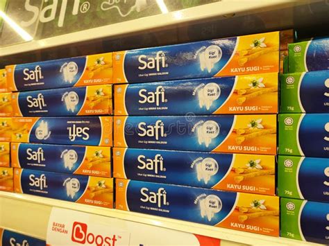 Selected Focus On Tubes Of Toothpaste In Commercial Packaging And