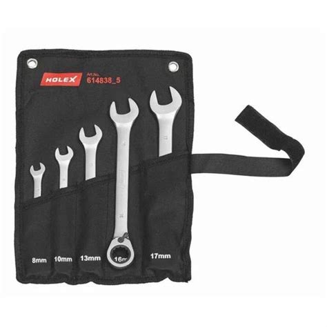 Holex 614838 Open Ended Spannerratchet Ring Spanner Set Reversible 150 Offset At Best Price In