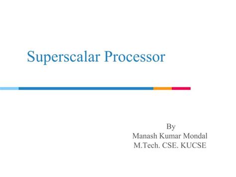 superscalar processor pptx