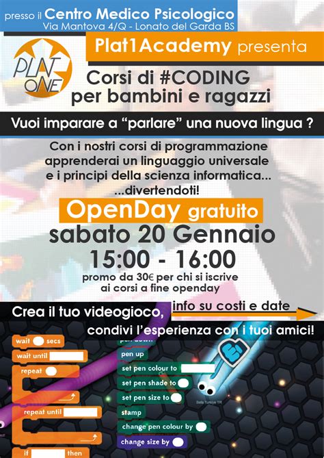 centro medico psicologico openday e presentazione corsi di coding per