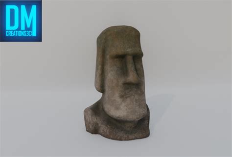 Second Life Marketplace Moai Statue Full Perm Mesh