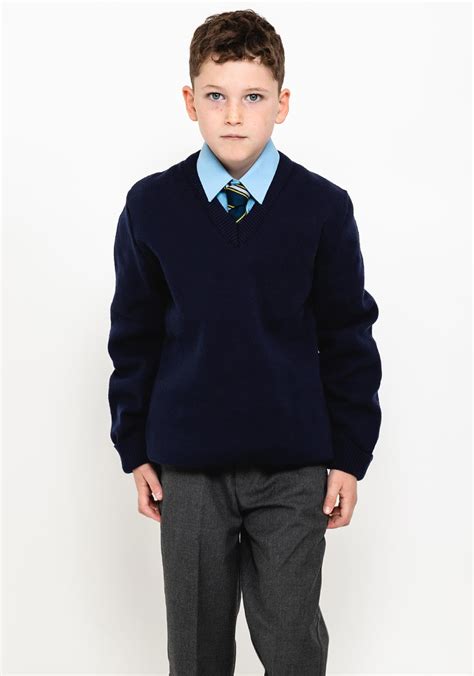 Deer Park School Jumper Navy Mcelhinneys
