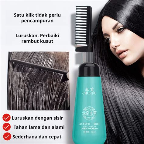 Jual Relaksasi Rambut Herbal Alamihair Smoothing And Softening Comb