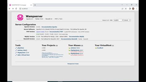 Cara Mudah Update Versi Php 8 Pada Wamp Server Youtube