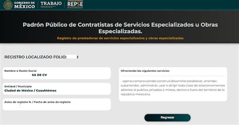 Objeto Social Ante El Repse Por Servicios Especializados Contadormx