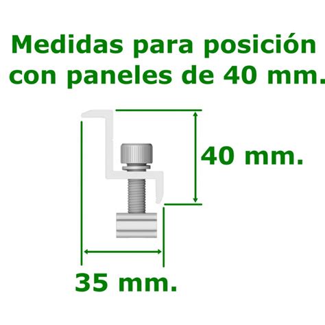 Pieza de principio y fin de fila de anclaje de panel a guía Pro DYER