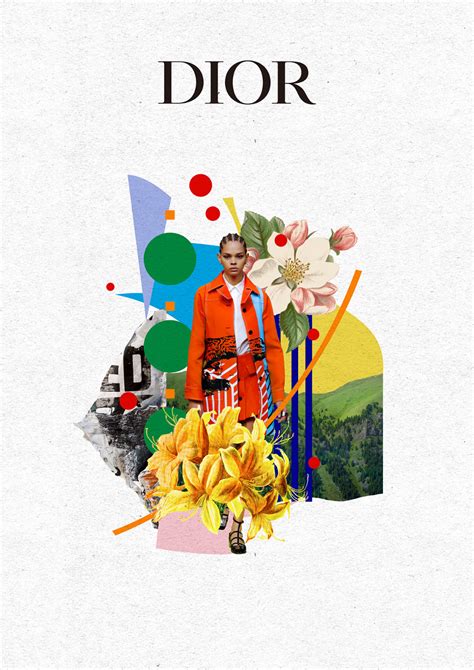 Dior 22ss Collection 행사 콜라주 애니메이션 존 샘플 By 나승준 노트폴리오 콜라주 일러스트레이션