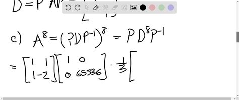 Solved For The Following Matrices Determine The Eigenvalues And