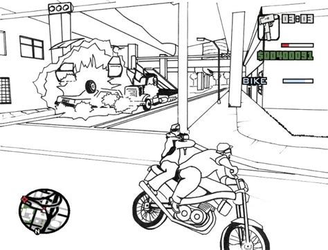 Desenhos Do GTA Para Colorir