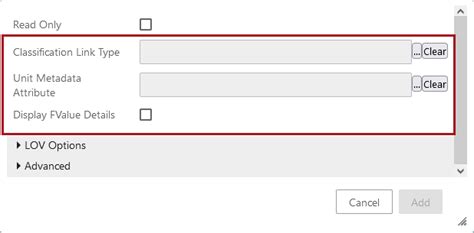 Classification Specific Attribute Value Components