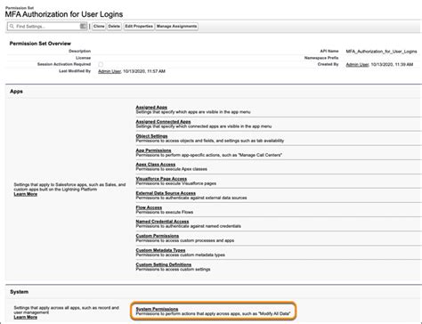multi factor authentication for salesforce time technology