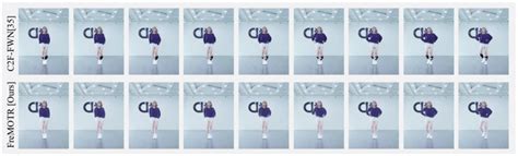 Visual Quality Of Long Time Successive Frames The Top Results Are From