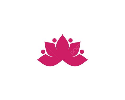 Lotus Flowers Logo Template Meditation Oriental Illustration Vector