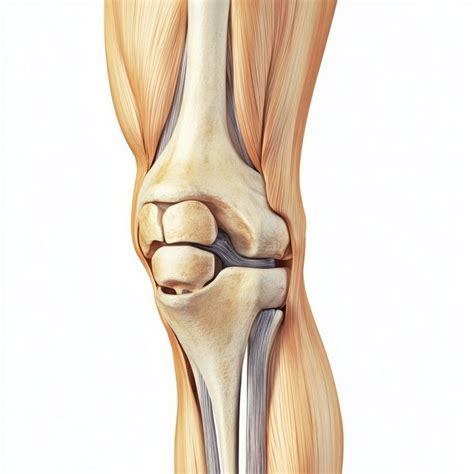 Human Knee Joint Anatomy Bones Cartilage And Ligaments Premium Ai