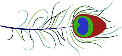 Illustration Of Beautiful Peacock Feather 24923563 Vector Art At Vecteezy