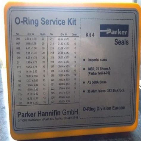 Parker O Ring Service Kit At ₹ 25000piece Oil Seals And O Ring Kit