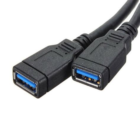 jser 2 ports usb 3 0 female to motherboard 20pin header cable for front