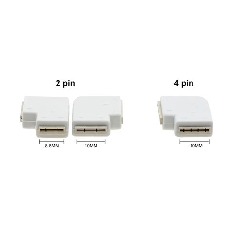 Разъемы для светодиодной ленты 2pin 8 мм/2pin 10 мм/4pin 10 мм быстрое ...