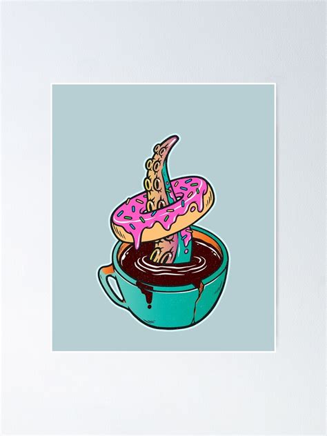 Coffee Donuts And Hentai 111020 Kerlz Poster For Sale By Kerlz