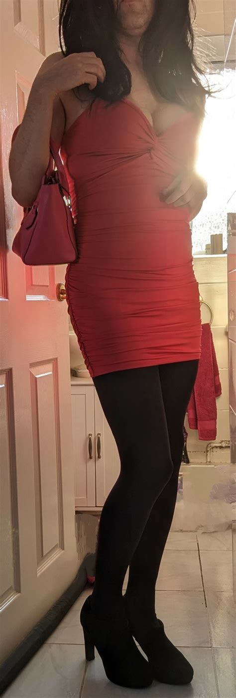 Little Red Dress Crossdresser Heaven