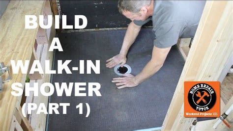 How To Build A Walk In Shower Part 1 Wedi Shower Pan In 2024