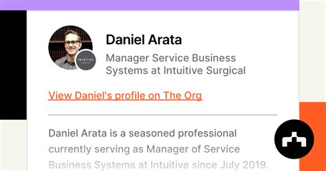 Daniel Arata Manager Service Business Systems At Intuitive Surgical The Org