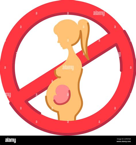 Aborto Color Icono Plano Muerte Fetal Concepto De Aborto Espontáneo