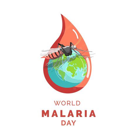 Banner De Ilustración Del Día Mundial De La Malaria Vector Premium