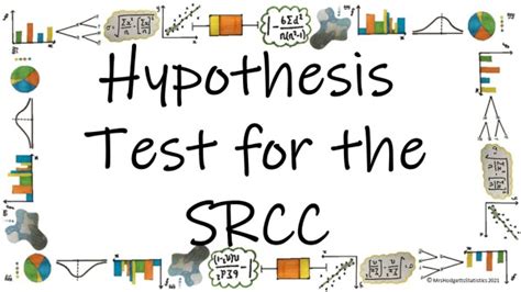 Hypothesis Testing For Correlation Coefficients Mrs Hodgetts Statistics