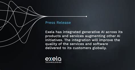 Exela Technologies On Linkedin Exela Technologies Announces Generative
