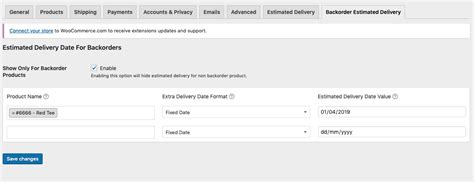 Improve Woocommerce Backorders Display Estimated Delivery Dates
